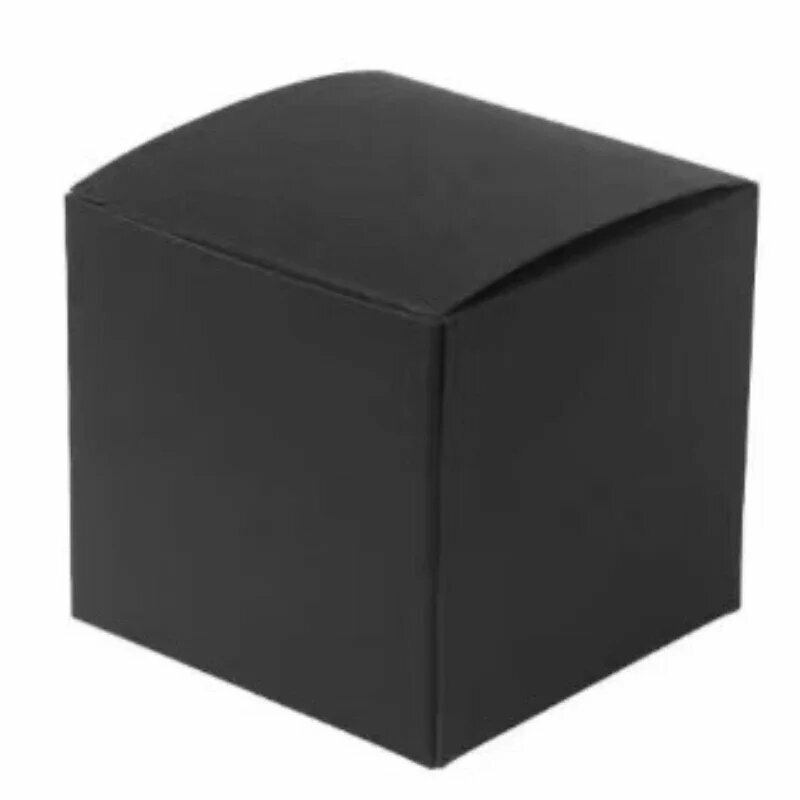 Коробки из крафт-бумаги для подарков Черный, black, 7x7x7cm-20pcs