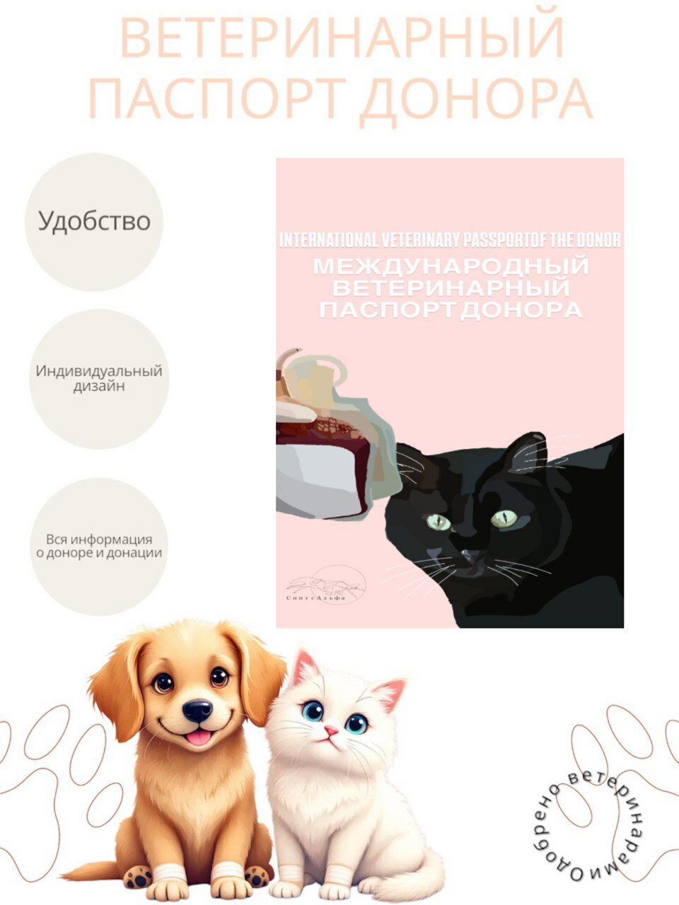 Ветеринарный паспорт донора "Кот"