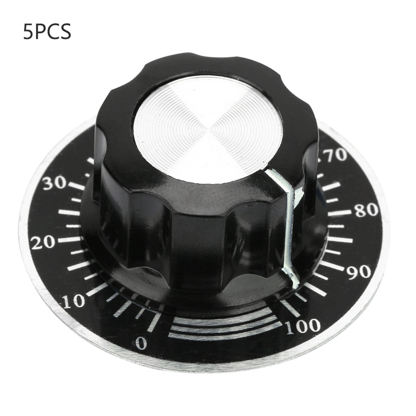 Потенциометр MF A03, рифленые ручки, колпачок регулятора громкости, цифровая шкала, пластина со шкалой.