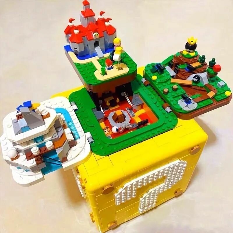 Конструктор Супер Марио Блок Знак Вопроса / Super Mario 64 / 2064 детали