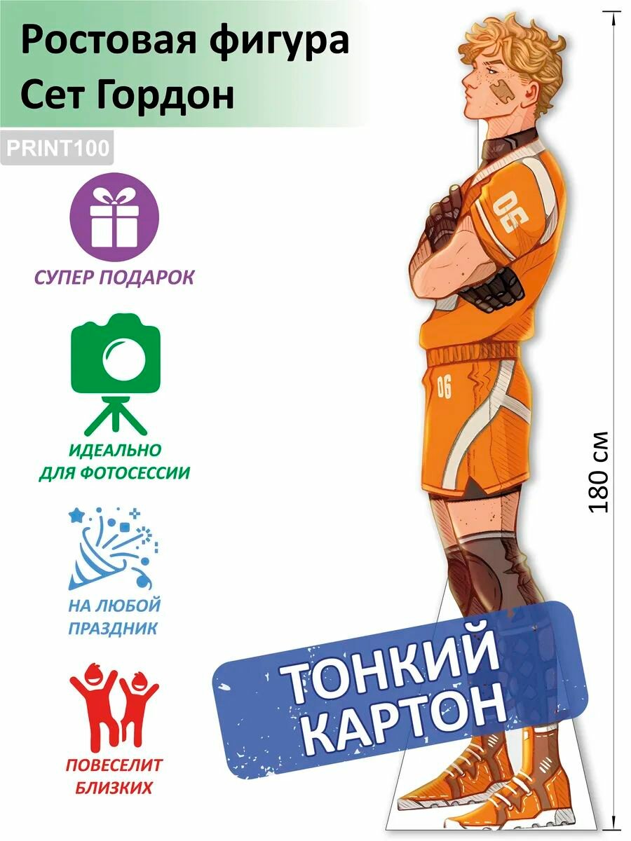 Сет Гордон (Все ради игры) вид 1 Ростовая фигура, Тонкий картон, (Print100.ru)