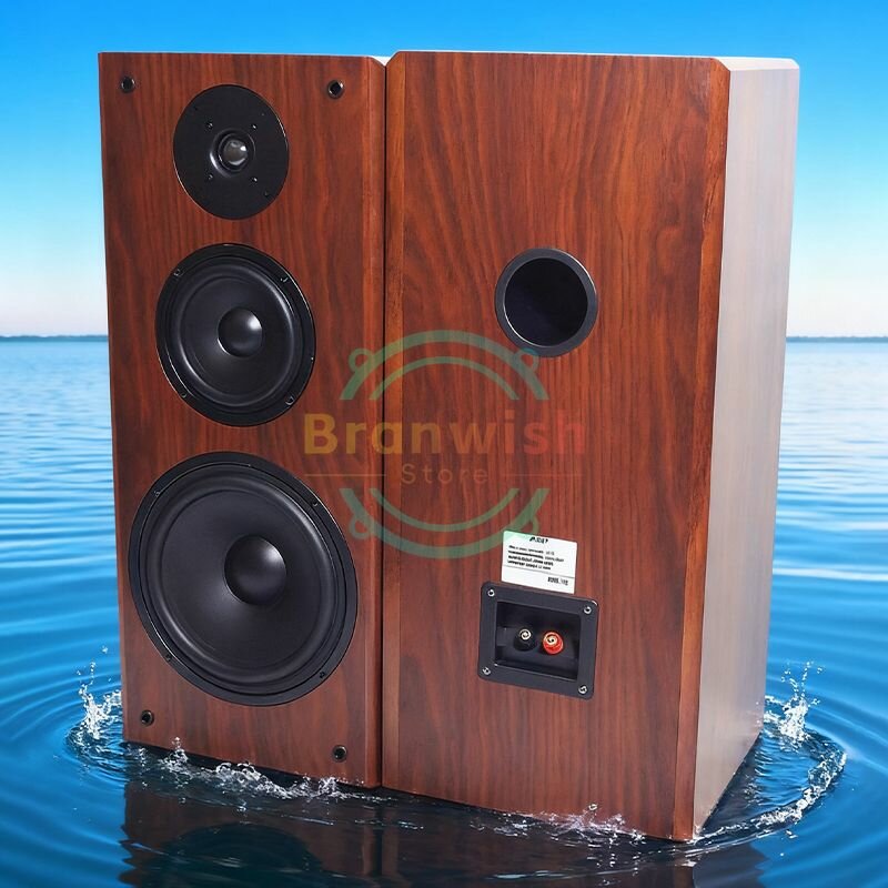 8-дюймовый трехполосный пассивный динамик для книжных полок, деревянный корпус, мощность 130 Вт-300 Вт, частотная характеристика 20 Гц-20 кГц, чувствительность 90 дБ