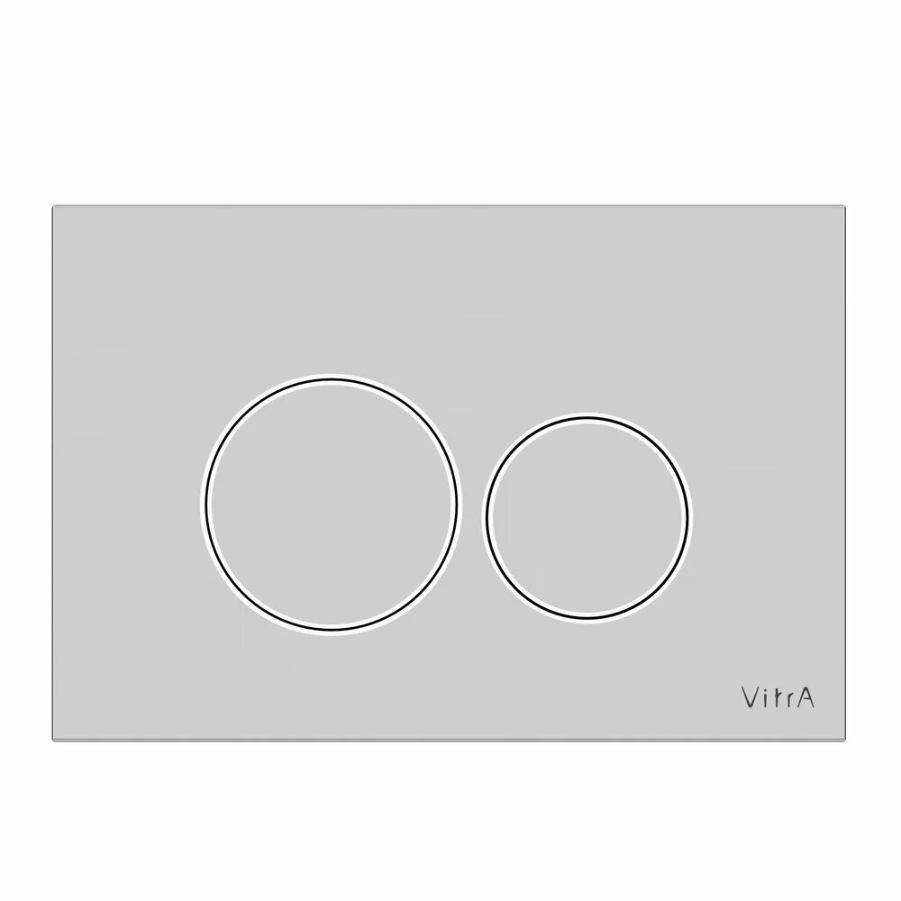Кнопка смыва для унитаза VitrA Origin 740-2480 хром, глянцевая, кнопка для инсталляции, двойной смыв