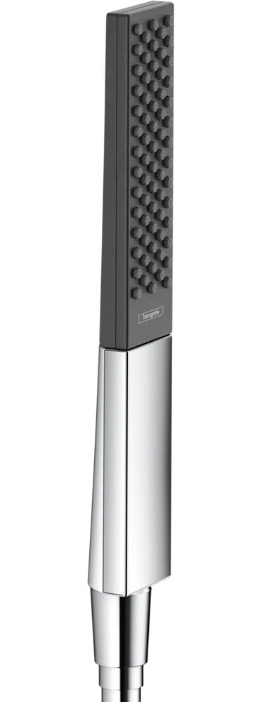 Душевая лейка Hansgrohe Rainfinity 100 26866000 с экономией воды, лейка для душа, хром, черная, матовая, глянцевая, прямоугольная