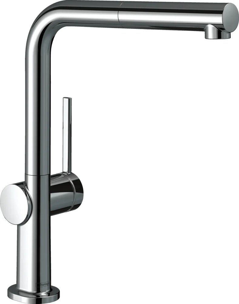 Смеситель для кухни Hansgrohe Talis 72809000 с поворотным изливом, хром, глянцевый, однорычажный, латунный, с керамическим картриджем