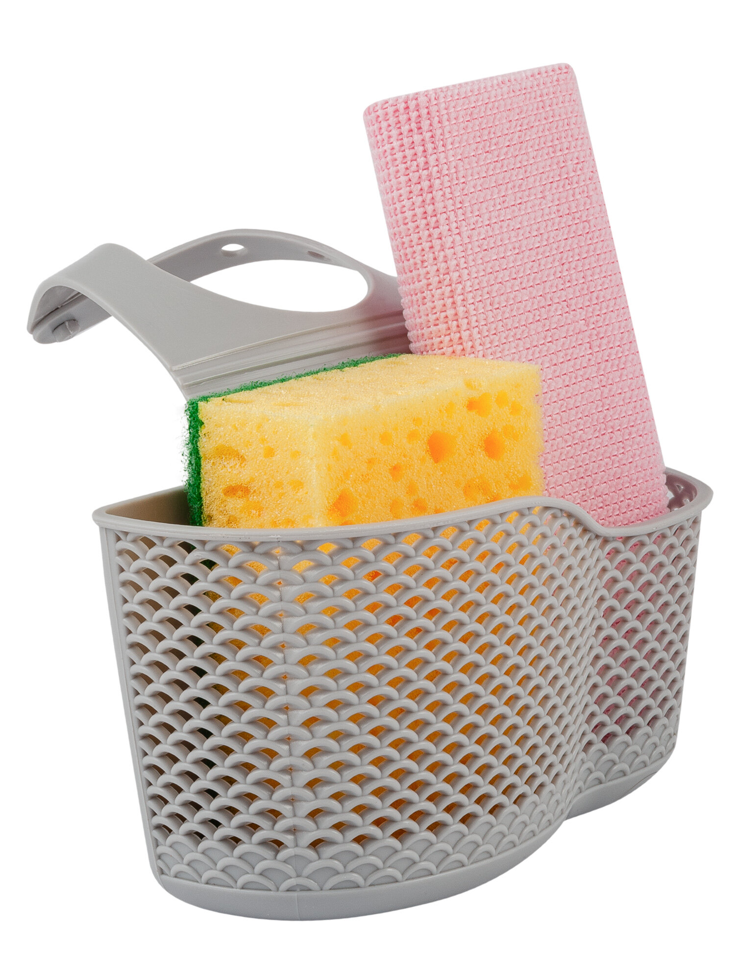 Кухонный подвесной органайзер на мойку Mirus Group / держатель сушилка для губки на раковину