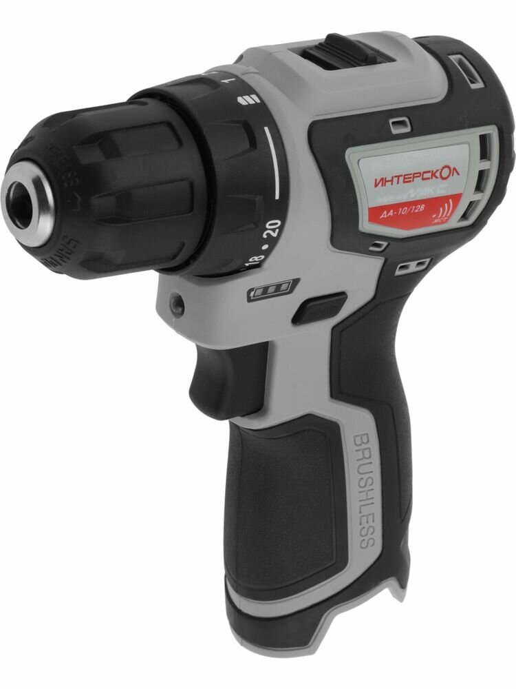 Интерскол да-10/12в бесщеточный без акб и ЗУ