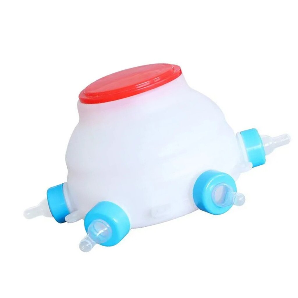 Силиконовые бутылочки для кормления молока на ферме, герметичные бутылочки для подачи молока