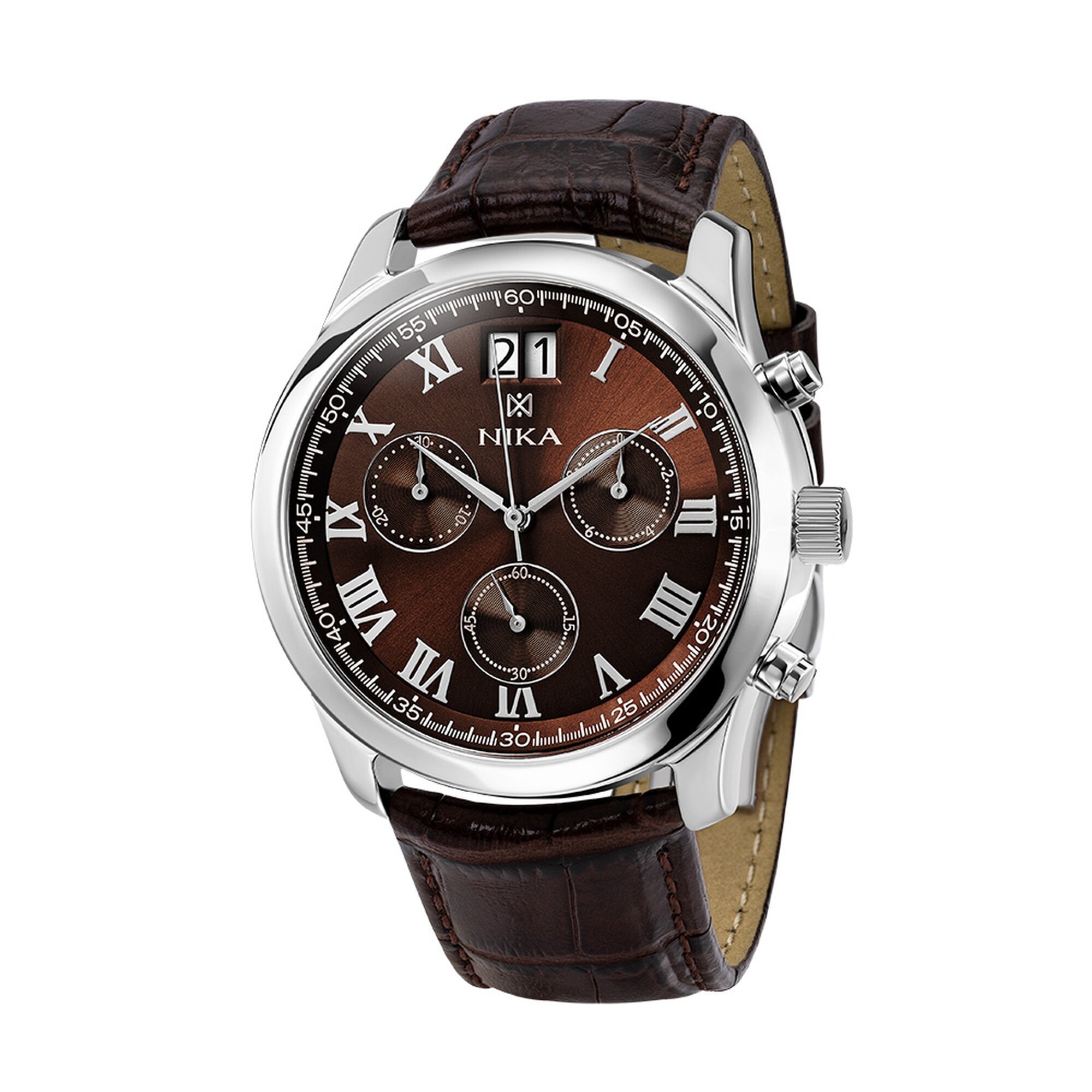 Наручные часы, серебро, кварц, кристалл