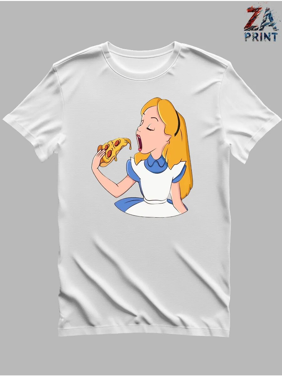 Футболка прицесса с пиццей