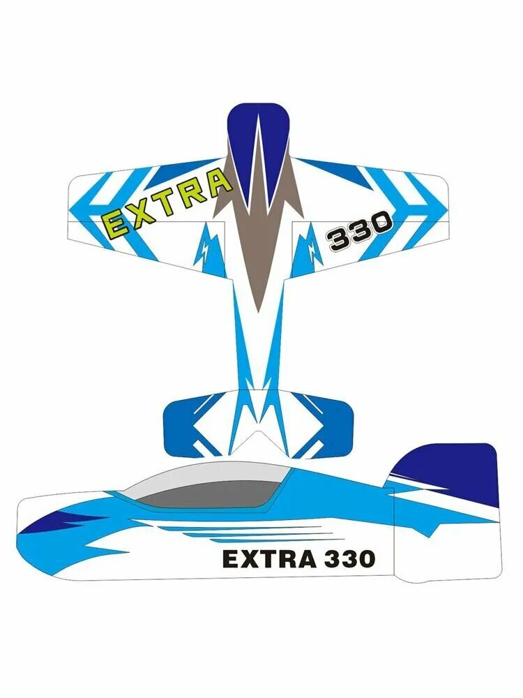 330SC V2 Электрический радиоуправляемый самолет, F3P Размах крыльев: 840 мм Indoor Flight 3D Dream Cascade Drop Stop Модель самолета 3 мм PP Plate EPP, желтый и синий, аксессуары, Denso