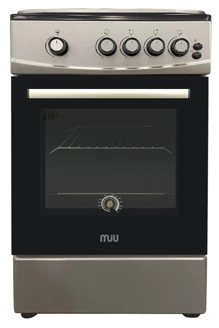 Газовая плита MIU "UNO" 52S, 4 конфорки, эмалированная сталь, газ-контроль