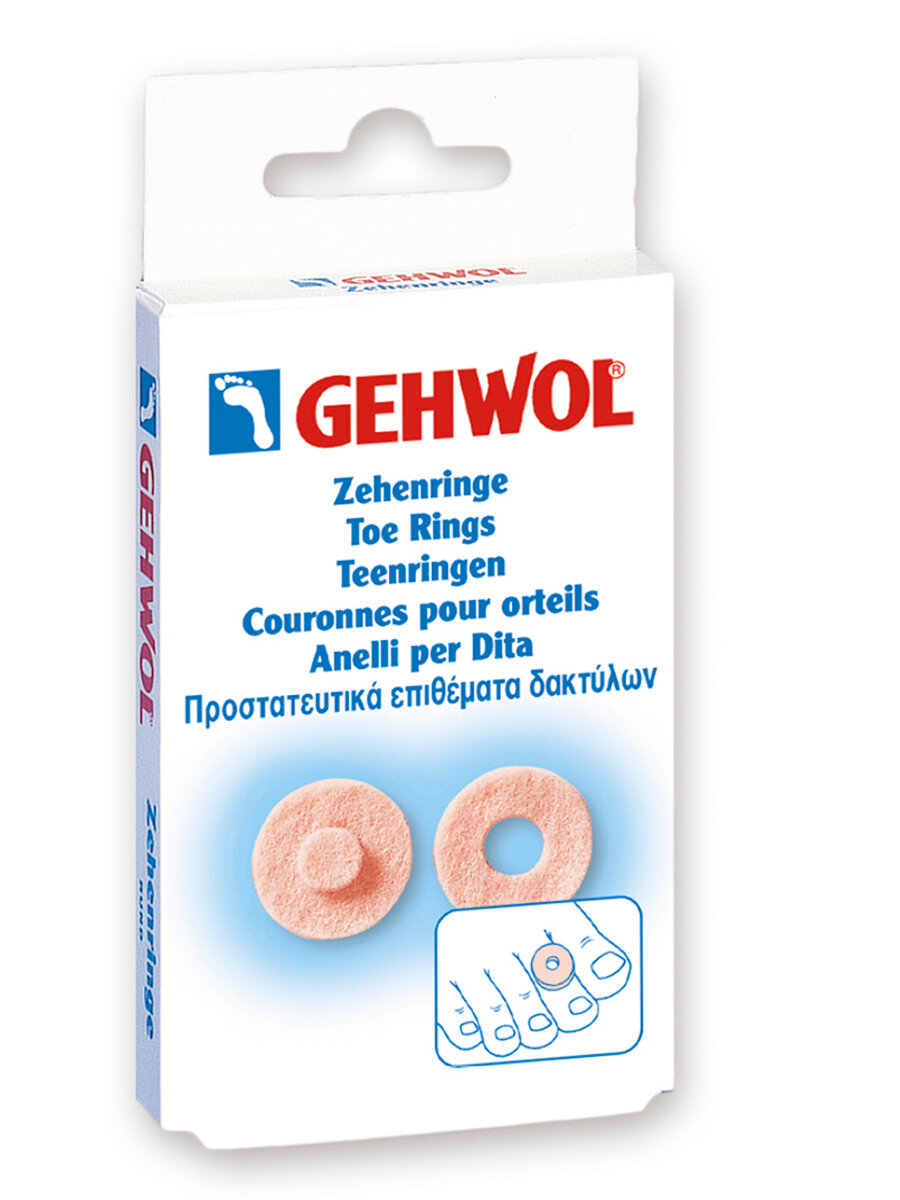 Пластырь Gehwol Zehenringe Rund Круглые кольца защитные, 9 шт.