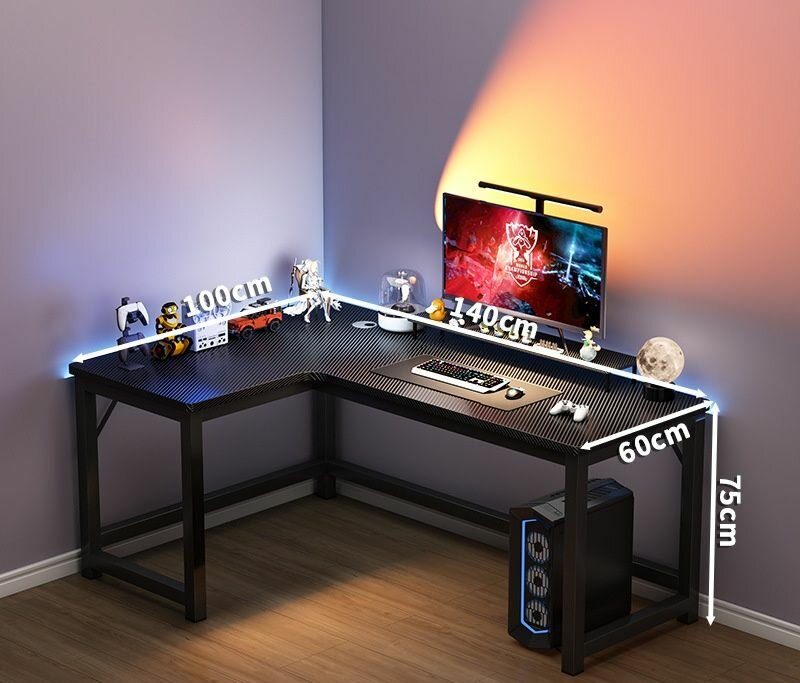 Угловой игровой стол L-образный