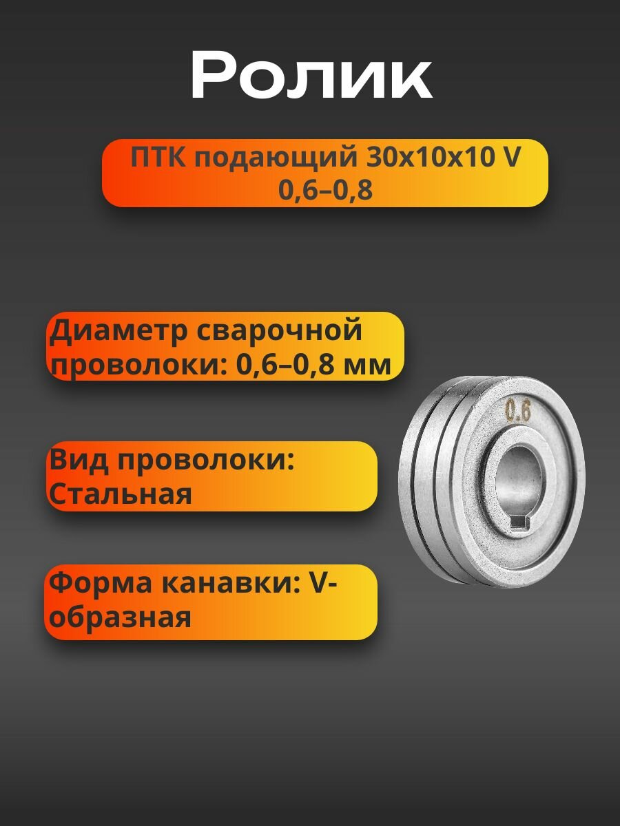 Ролик подающий 0,6 / 0,8