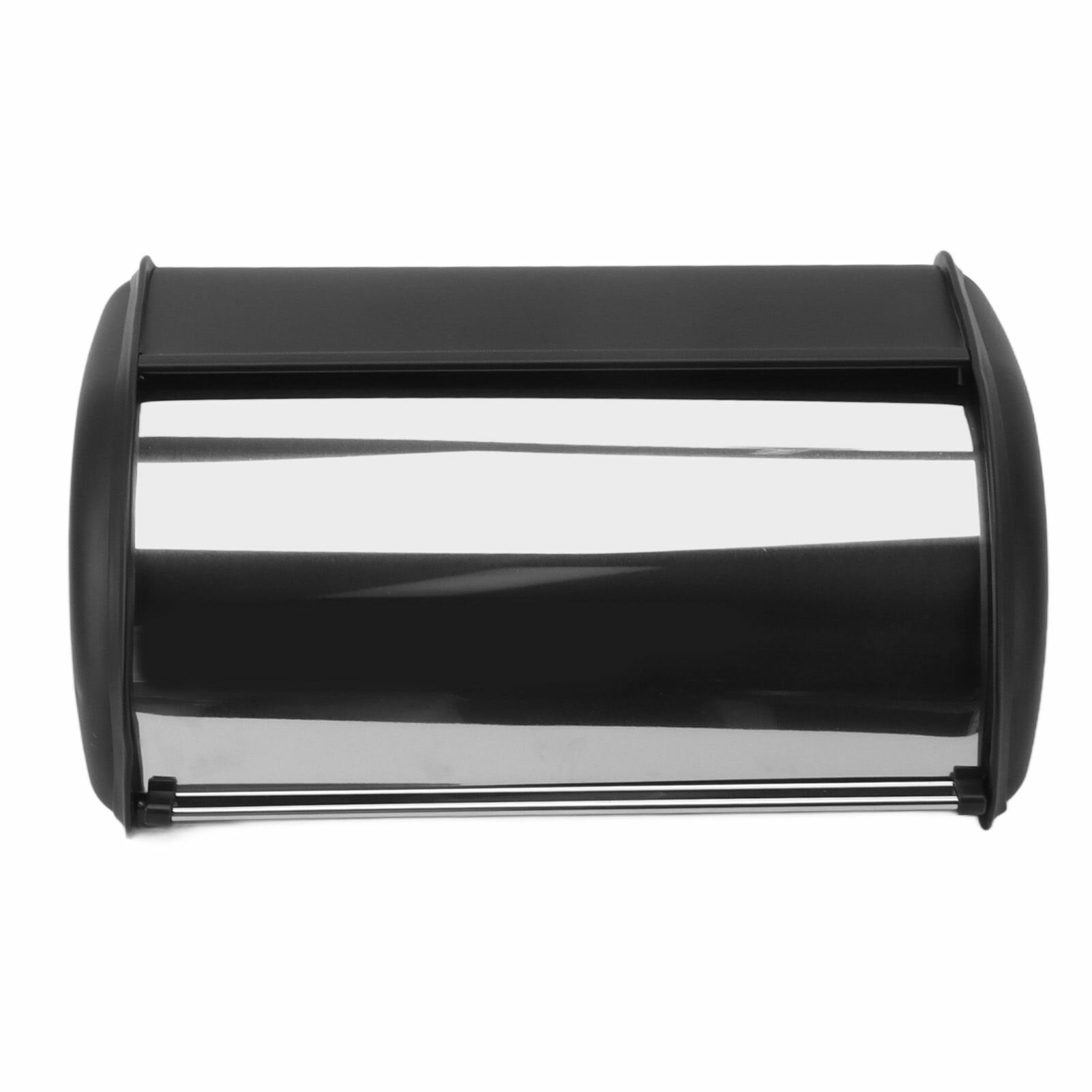 Железная хлебница, прочный контейнер для хранения хлеба, зеркально полированная черная хлебница для дома, магазина, офиса, кухни, столешницы