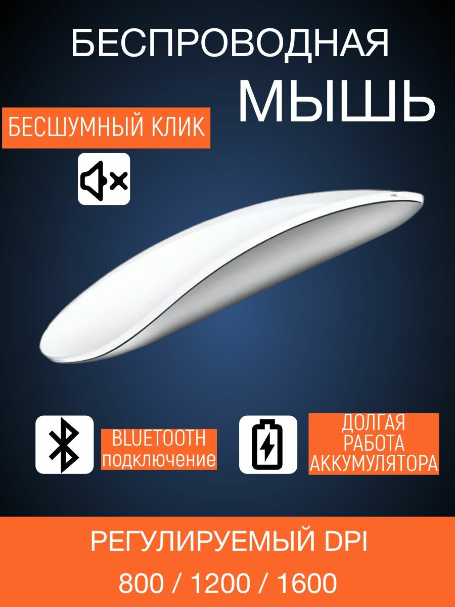 Беспроводная мышь Magic mouse Wiwu Wm-103 -белая