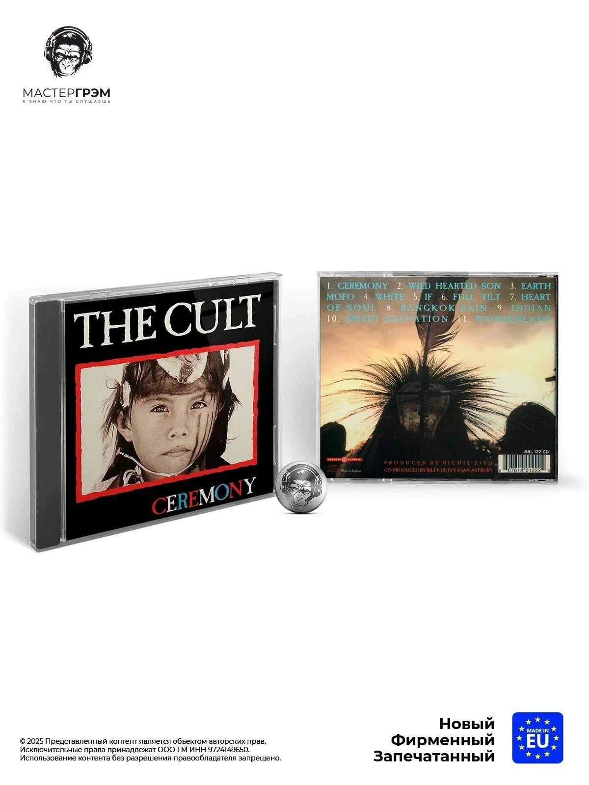 The Cult - Ceremony (CD), 2004, Beggars Banquet, Jewel, CD Диск с музыкой