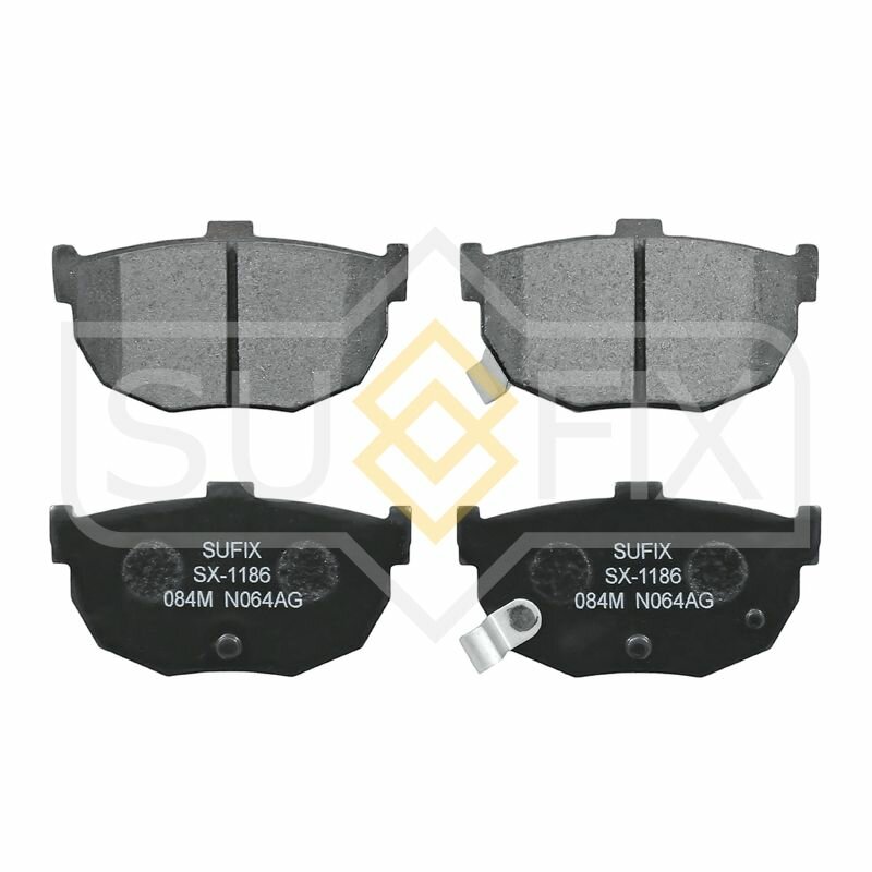 SUFIX Колодки тормозные задние HYUNDAI Elantra 1.6 00-06, KIA Cerato 1.5D-2.0D 04-08, NISSAN Maxima 3.0 91-94