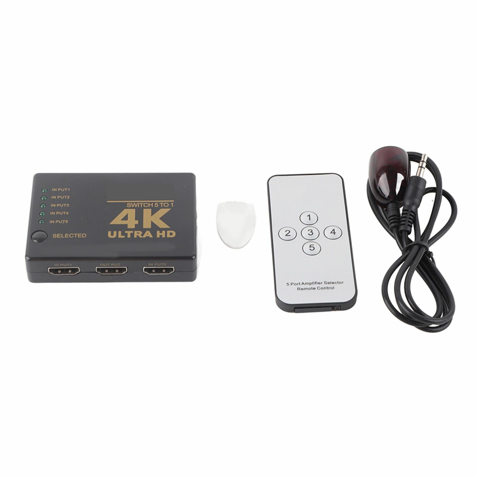 Переключатель HDMI 5-в-1, конвертер 1080P, с пультом ДУ