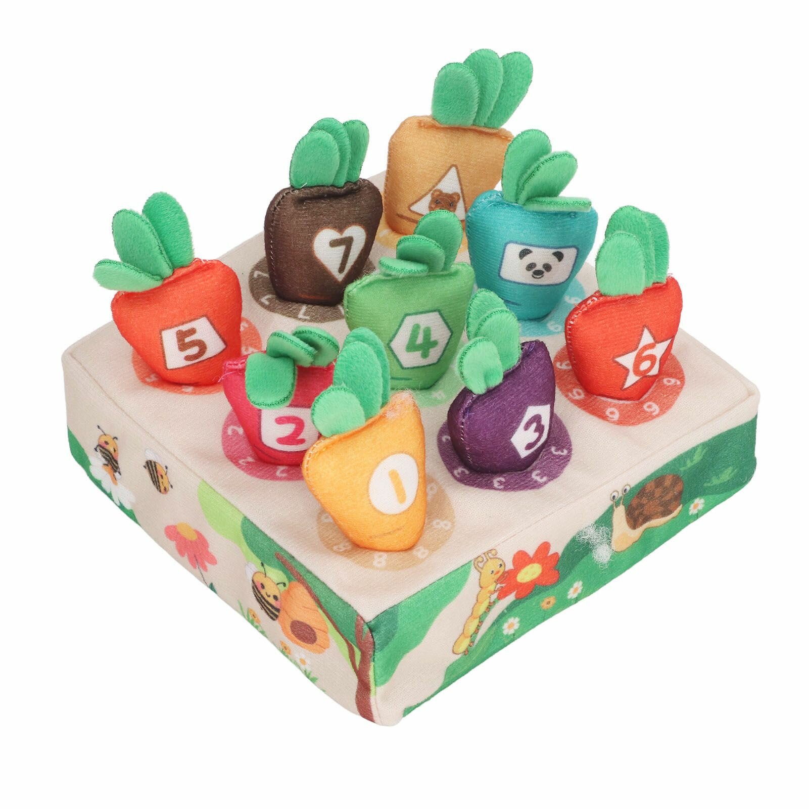 Игрушка "Морковка", плюшевая, сортировка по цвету, для детей 1-9 лет
