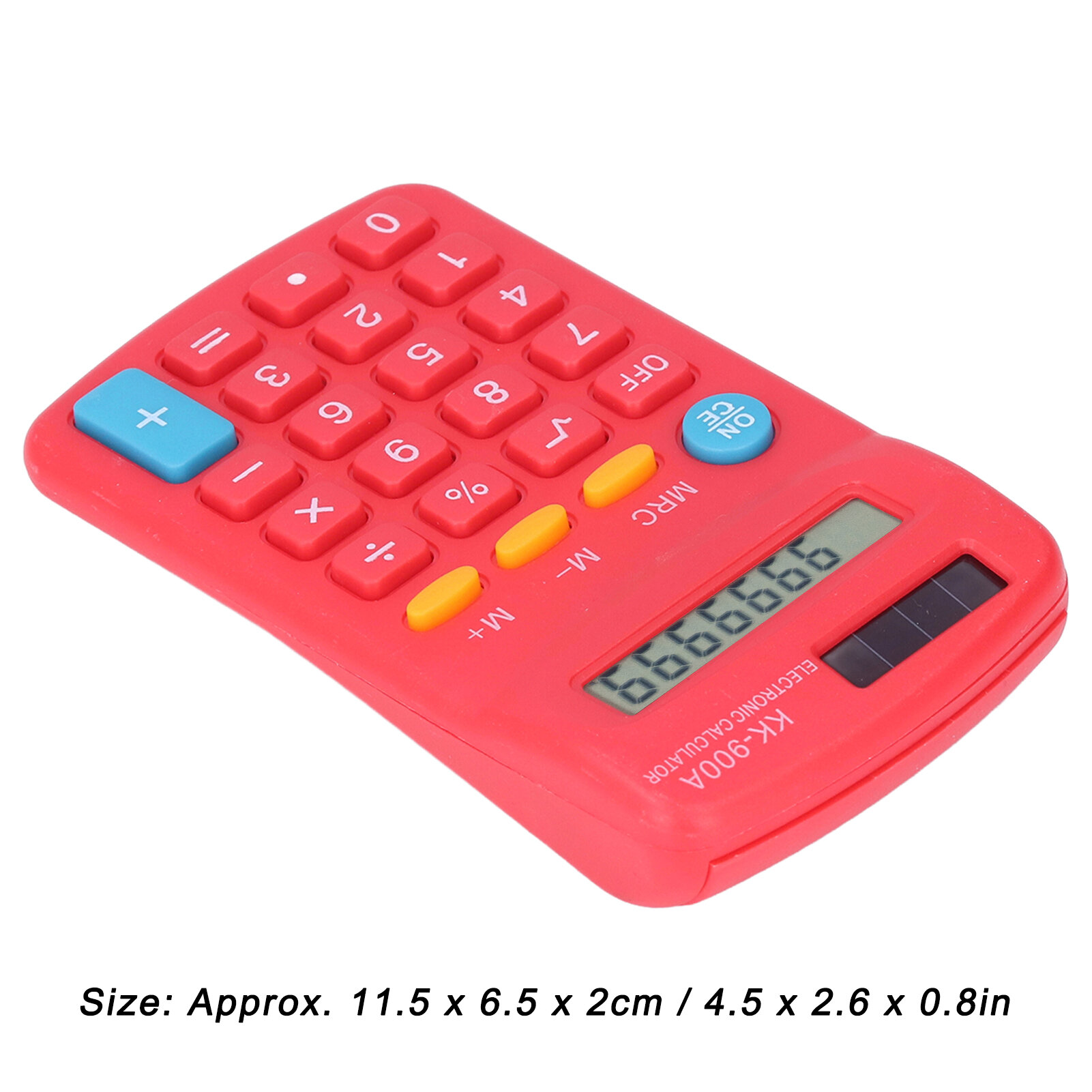 Мини-калькуляторы Ручные 8-значные с ЖК-дисплеем Чувствительная кнопка Солнечная батарея Двойное питание для офиса и школы BusinessRed