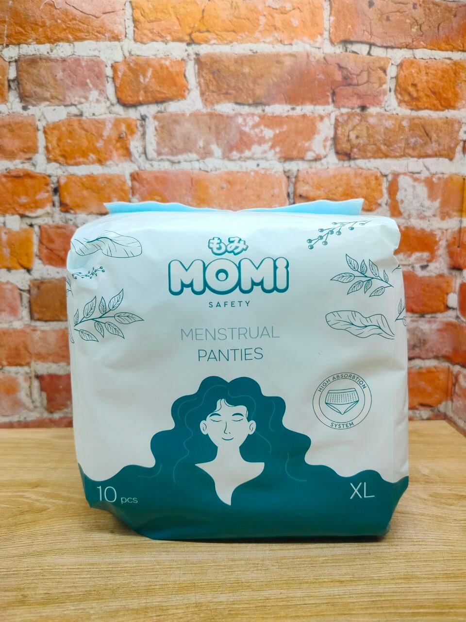 Momi Менструальные трусы одноразовые XL 110-130 см 10 шт