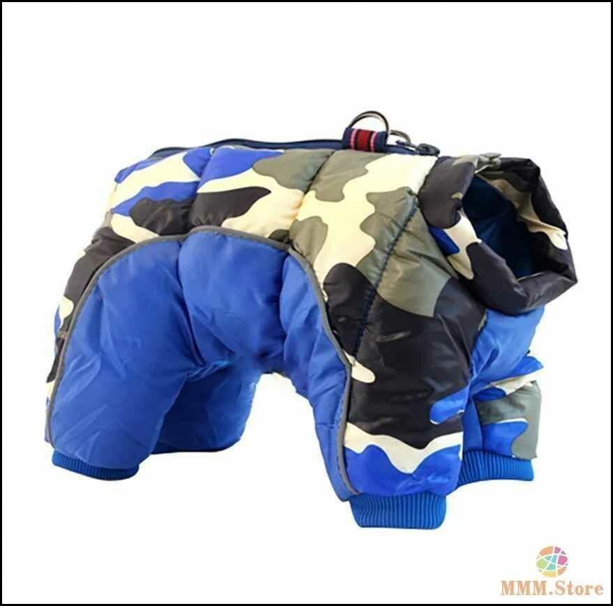 Комбинезон для собак мелких пород зимний Arnydog "Эверест" синий, 16# (L) 30