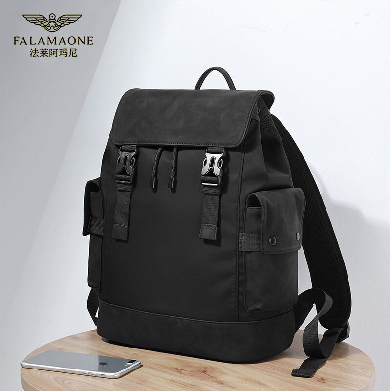 Мужской рюкзак Falai Armani, роскошная модная мужская сумка, сумка в шахматную клетку, мужская классическая универсальная большая вместительность