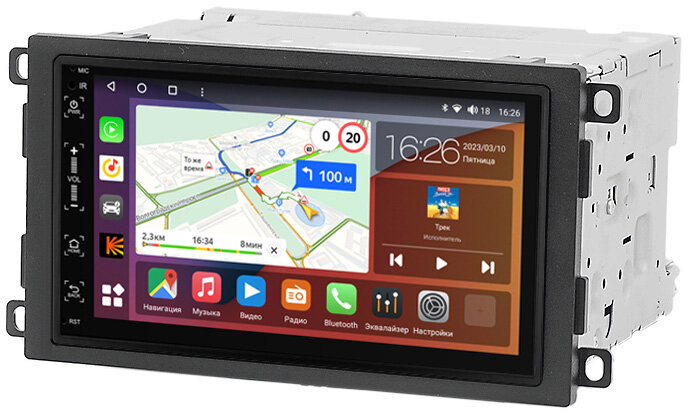 Магнитола в штатное место 2 din Hummer H2 2002-2007 Canbox H-Line 5513-RP-11-533-457 на Android 10 (4G-SIM, 4/64, DSP, IPS)