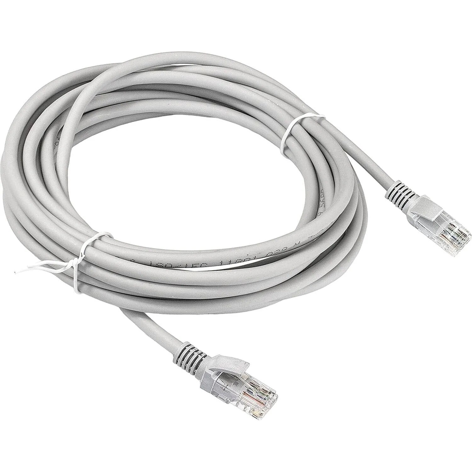 Патч-корд ExeGate UTP-RJ45-RJ45-5e-CU-5M-GY, cat.5e, 5м, серый