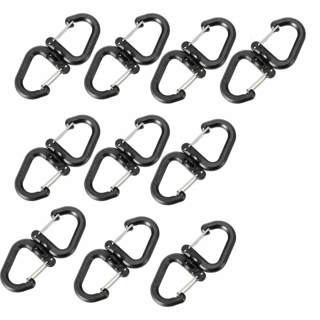 360-градусный вращающийся двойной карабин для рюкзаков и ключей, - Стиль А