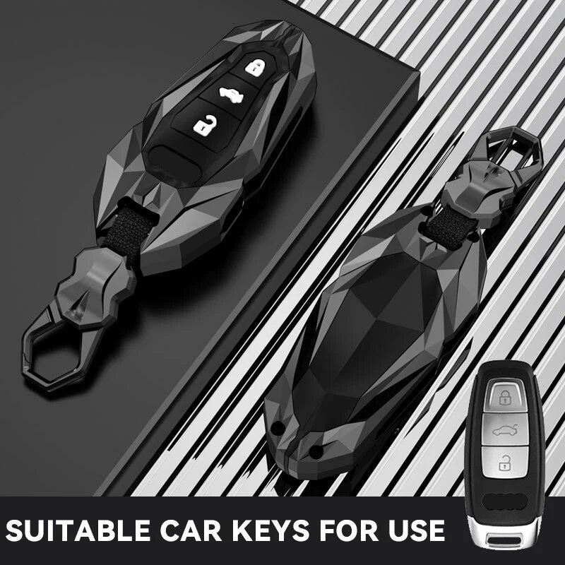 Чехол Для Ключей Audi С Пряжкой, Совместимый С A3, A4 B9, A6, A7 4K, A8, E-tron, Q5, Q8, C8, D5, SQ8, A6L, A8L 55, RSQ8, S6, RS6
