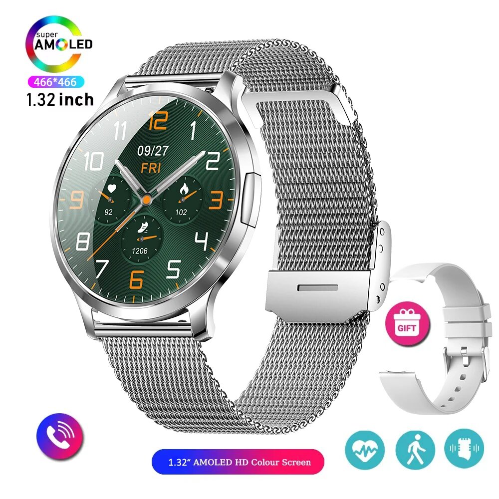 Умные часы LIGE для женщин Silver Mesh