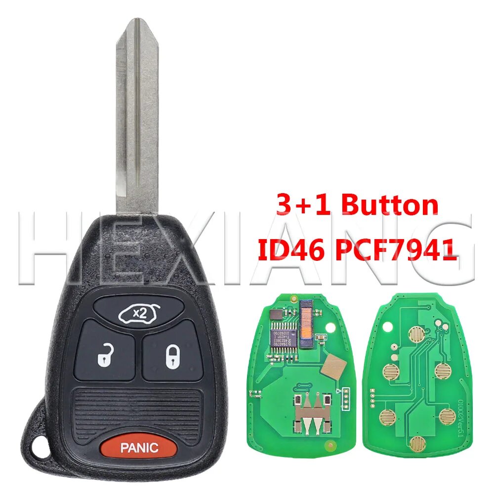 3+1 BT, 315MHz, ID46 PCF7941, ключ для Jeep Dodge Chrysler