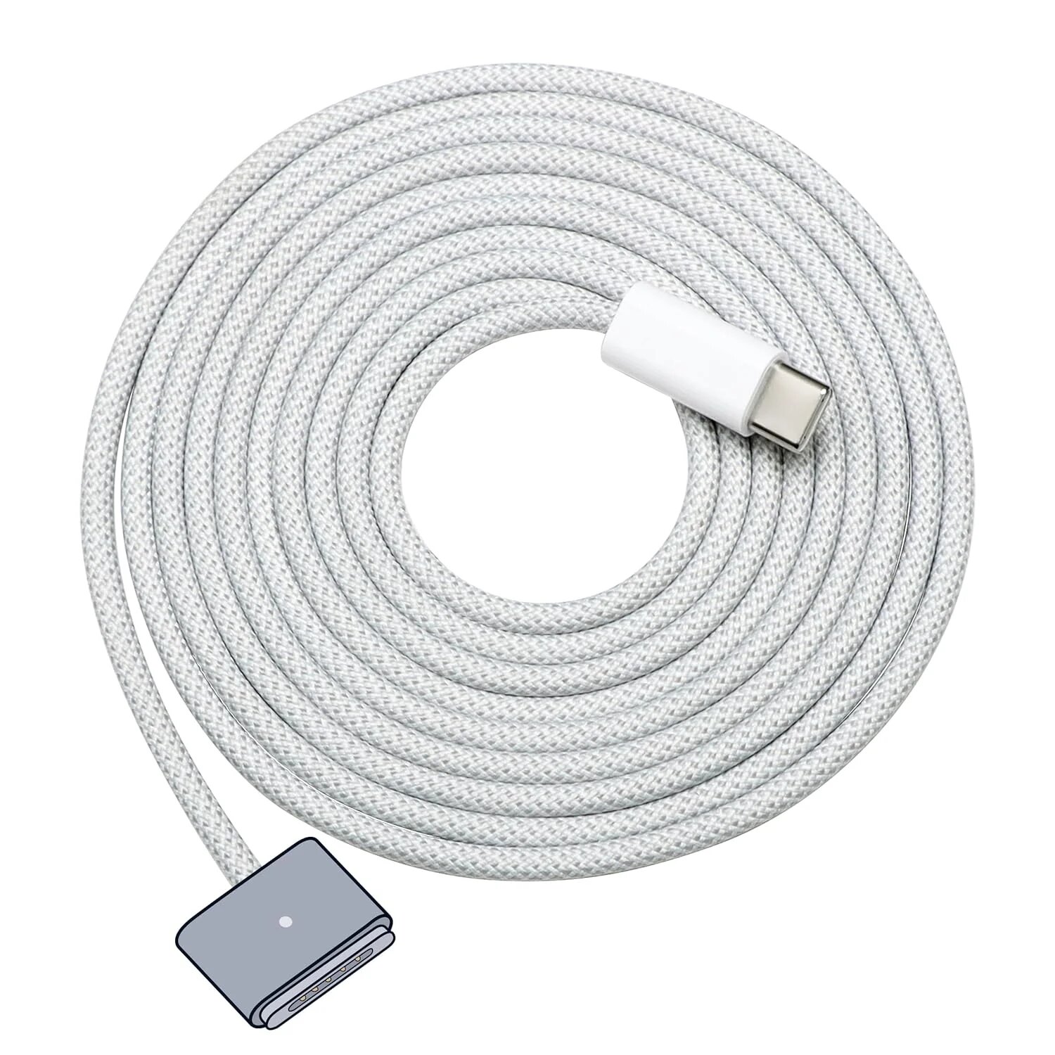 Магнитный кабель USB-C Space Gray для MacBook 140 Вт