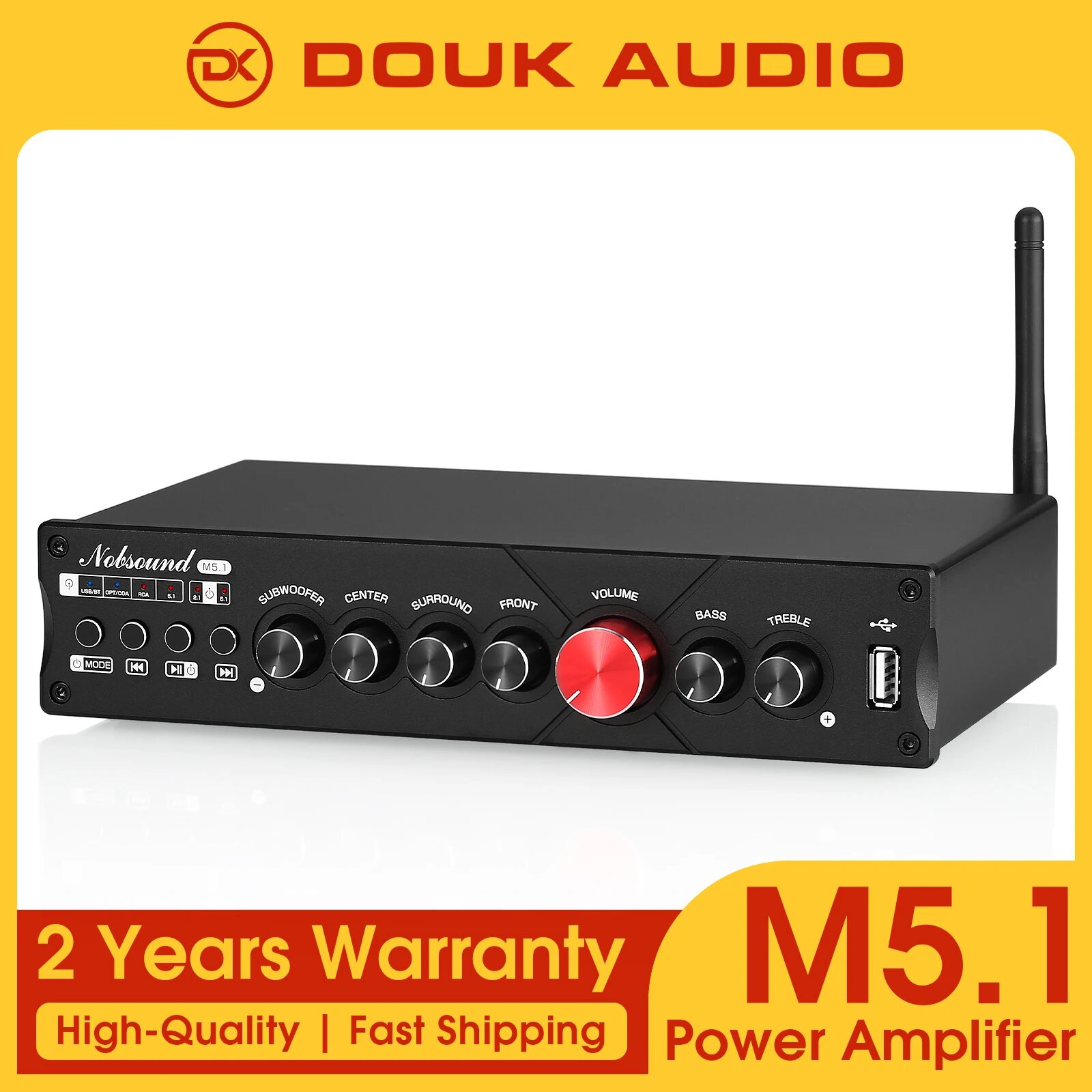 Douk Audio HiFi M5.1 5.1-канальный цифровой усилитель