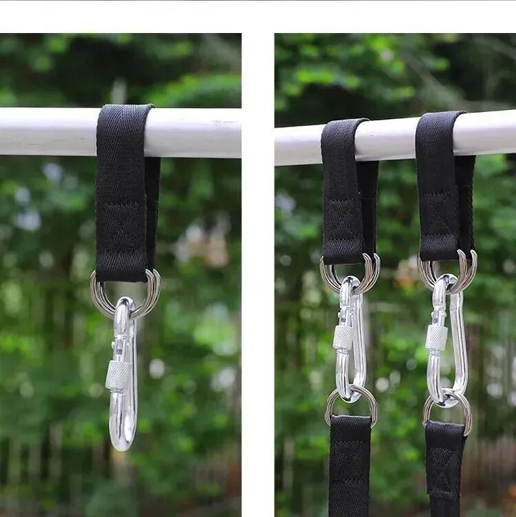 Установка и подвеска гамака; стропа*4; подходит для детских уличных качелей