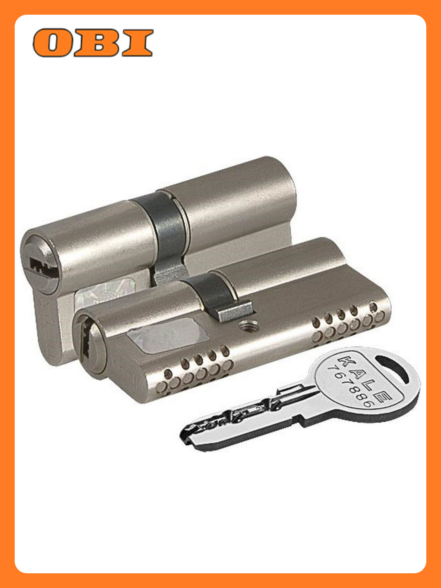 Цилиндр Kale Kilit 164 OBS SNE/68 мм (26+10+32) ключ/ключ никель