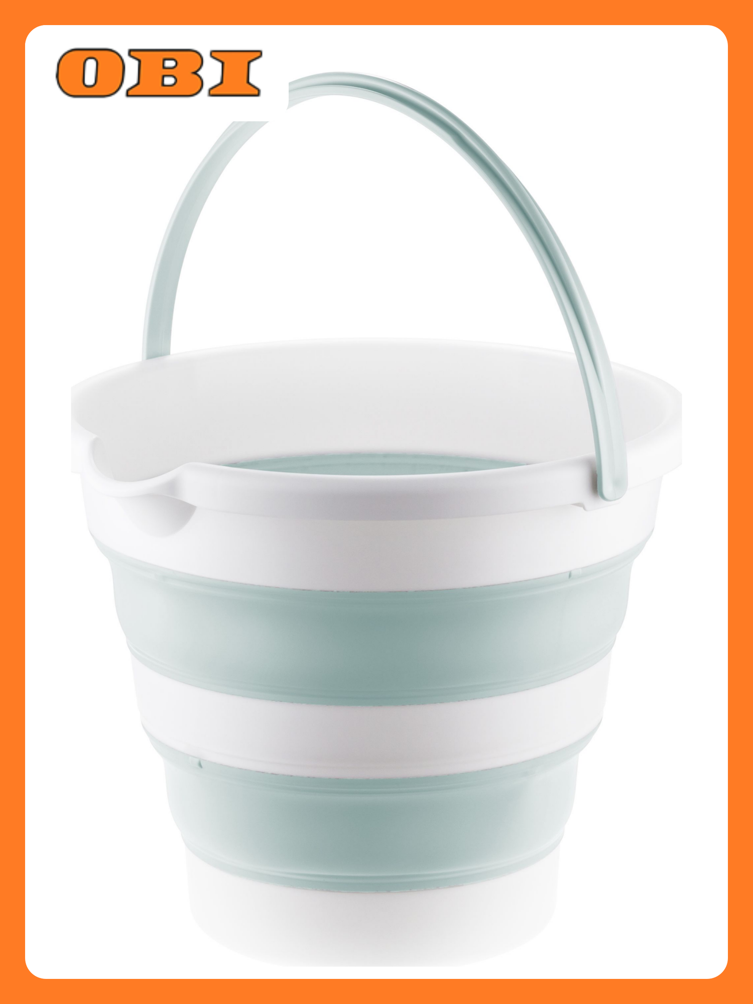 Ведро складное IDEA флекс М 2413, силикон, 10л, цвет бесцветный