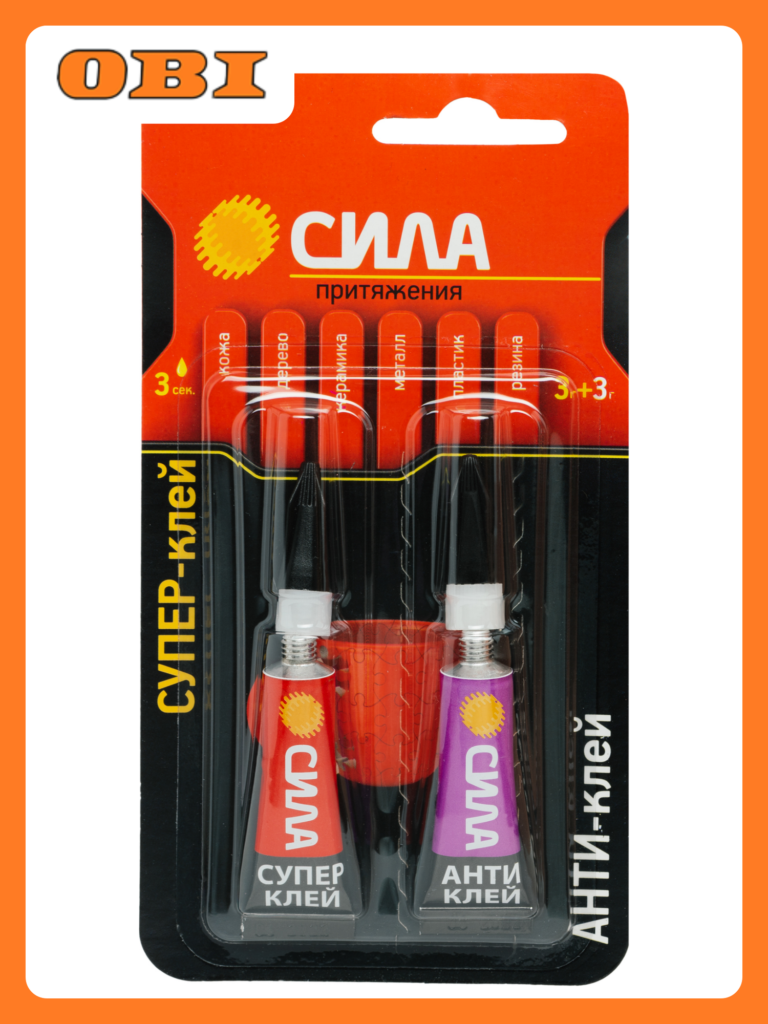 Клей Сила SABL 1-33, однокомпонентный, бесцветный, готовый, 3 гр