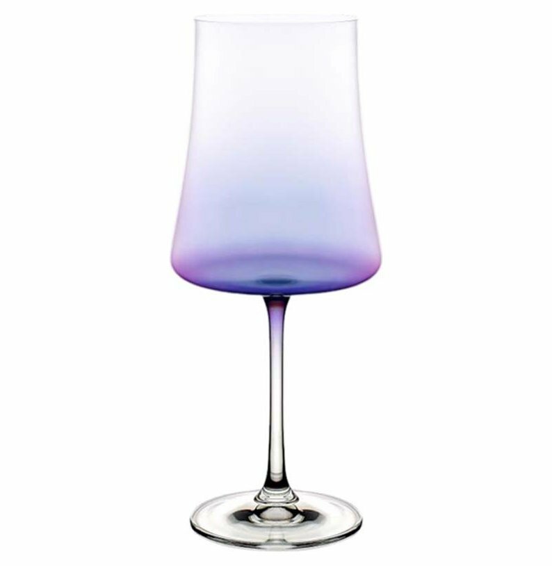 Бокалы для белого вина 460 мл 6 шт Crystalex CZ s.r.o. "Экстра /90397/Фиолетовые" / 346062