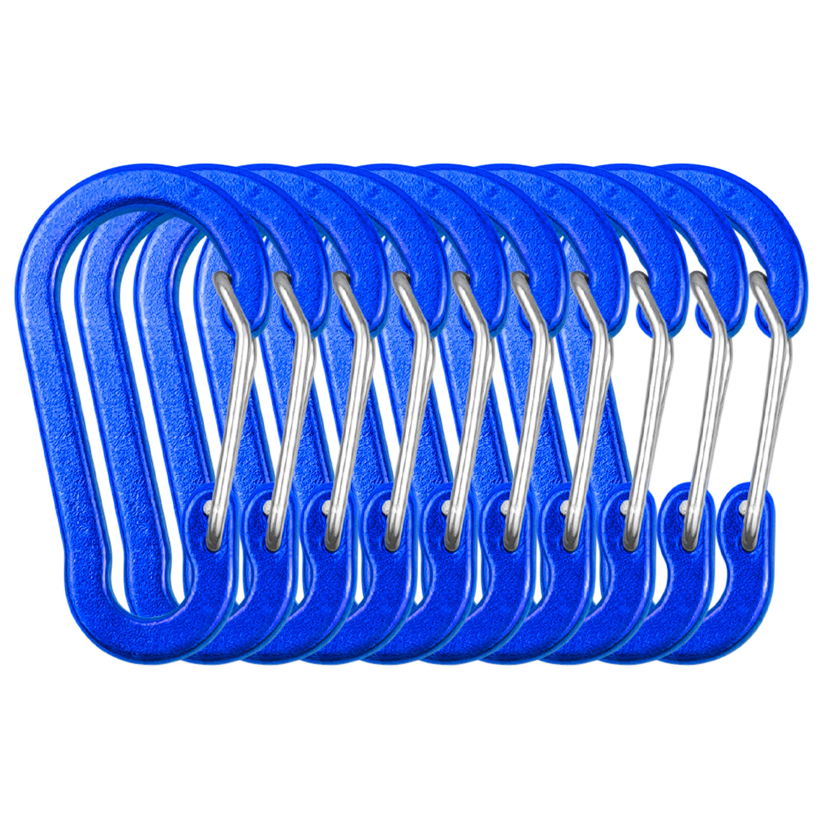 Карабины мини алюминиевый сплав брелок карабин D-кольца для кемпинга походов рыбалки трекинга, черный синий зеленый золотой серебристый, 50*26мм, 5.4г, 5 штук в упаковке