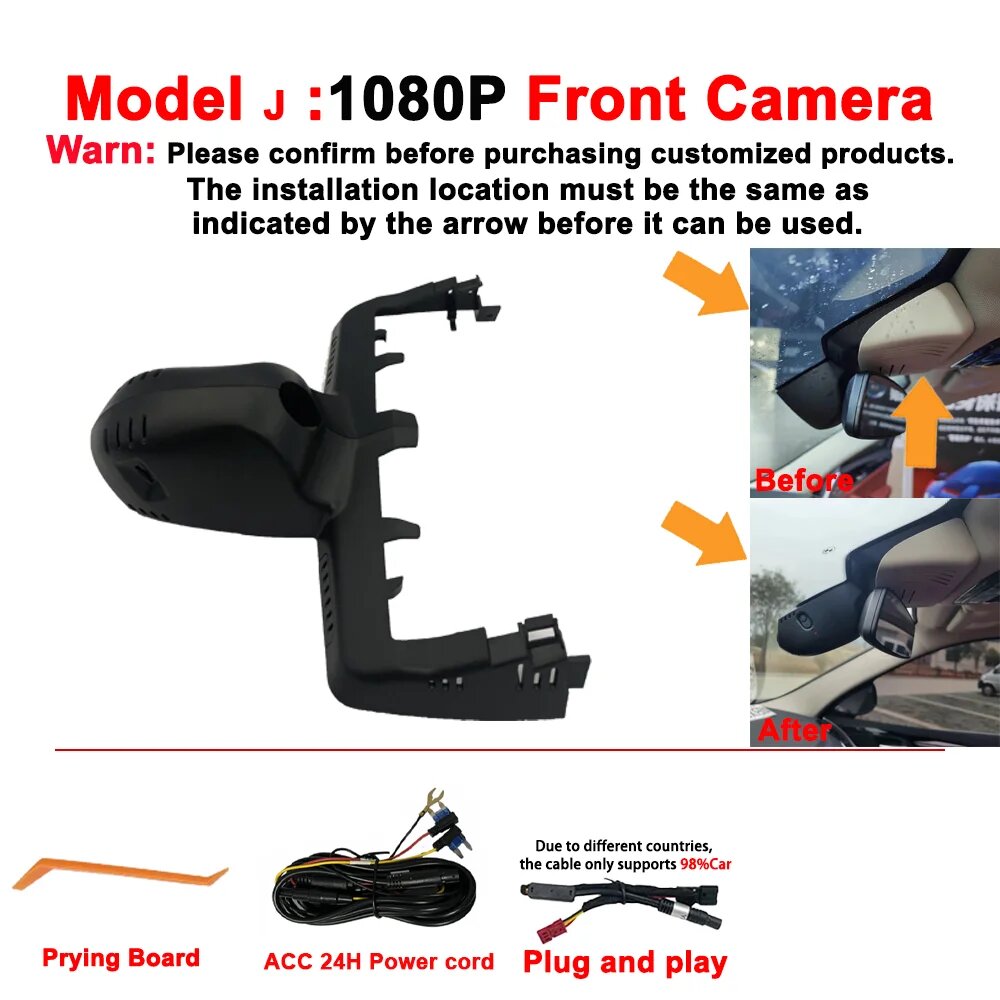 1080P Front Cam для BMW X3 X3M iX3 G01 G08