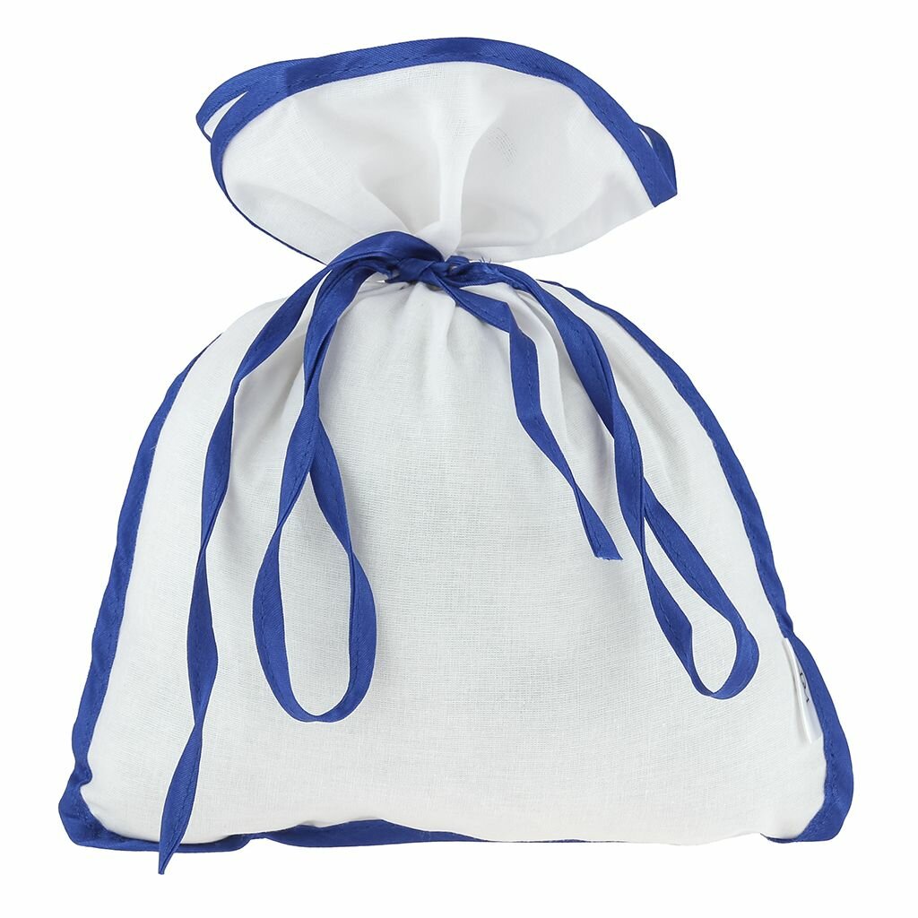 Эко-мешочек Домашняя Мода Подснежник , из хлопка, на цветных завязках, 25х30 см (М1-2/3-о)