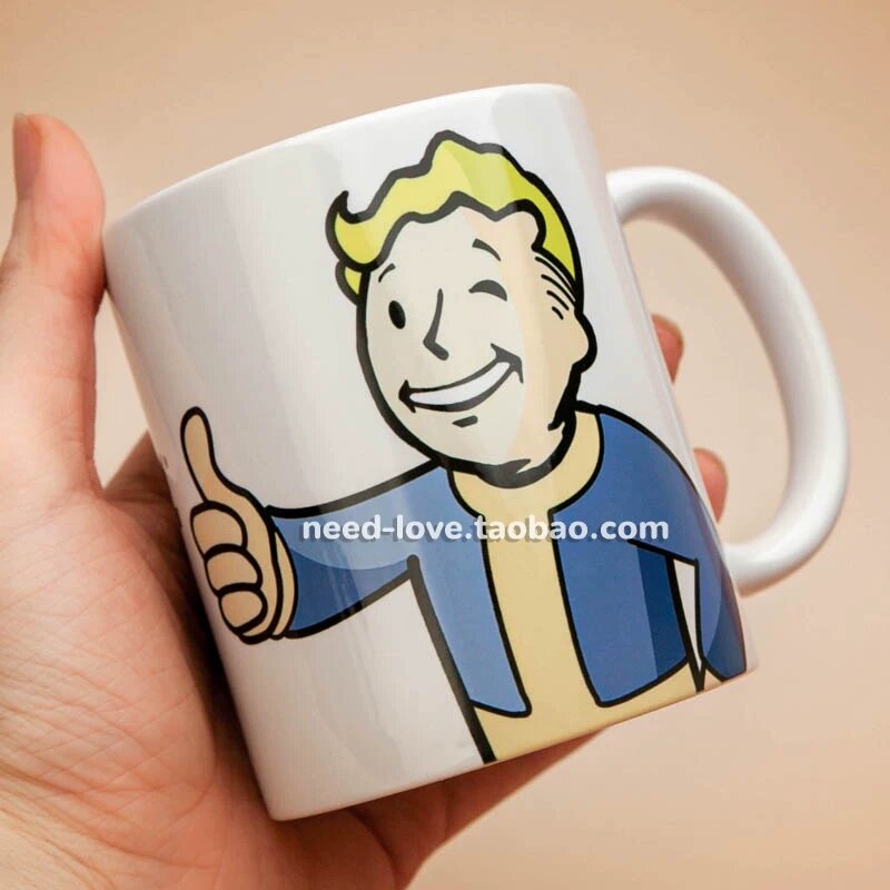 Кружка Fallout VaultBoy, звуковой сигнал для мальчика, чашка для питья, укрытие, игра Fallout, периферийные устройства,