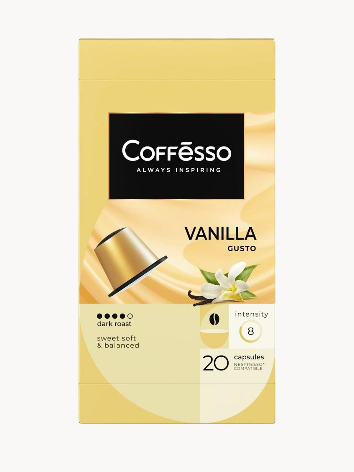 Кофе Coffesso "Vanilla" капсула 100 гр, 20 шт по 5 гр