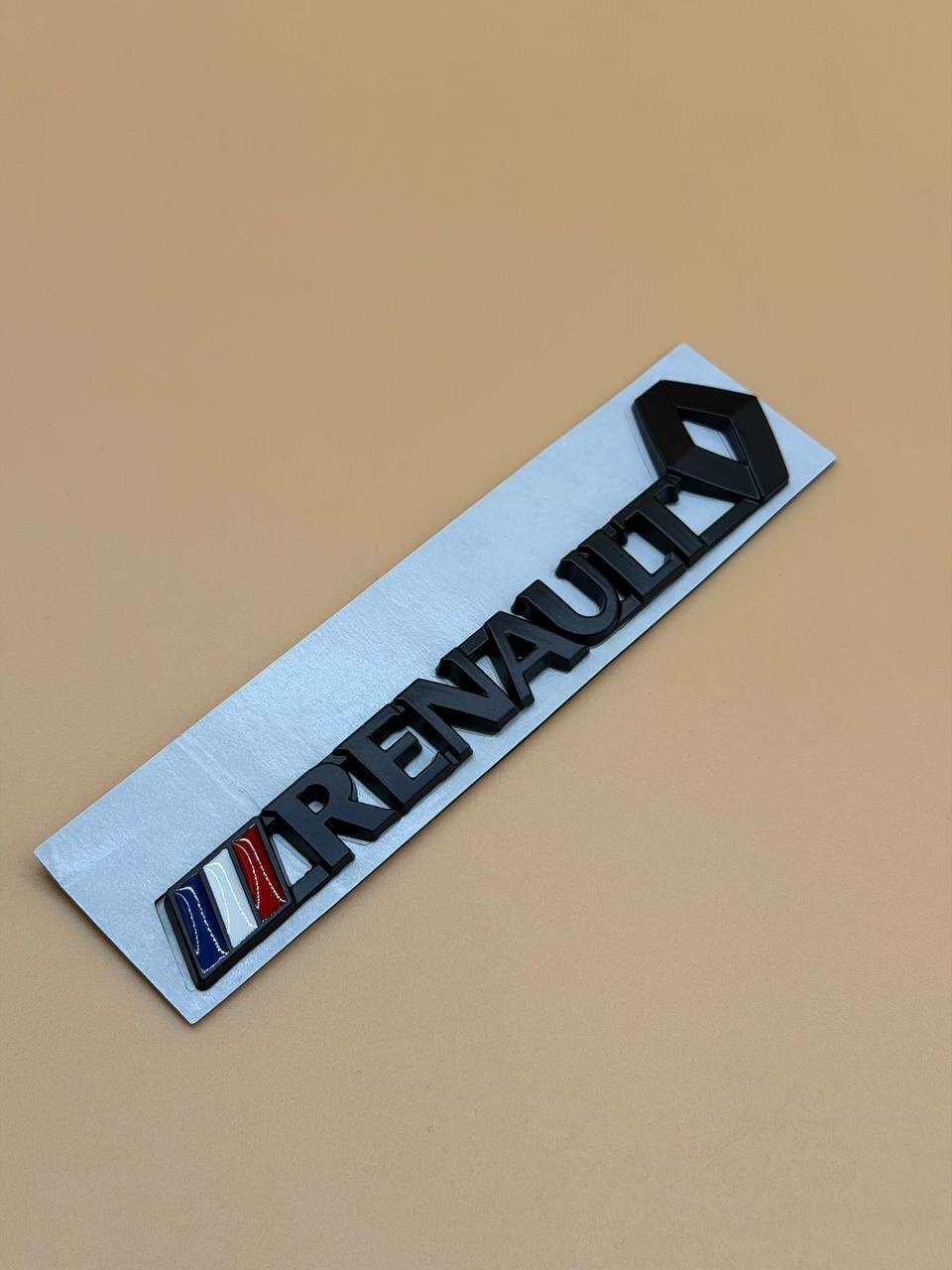 Наклейка Эмблема Renault Чёрный 14см