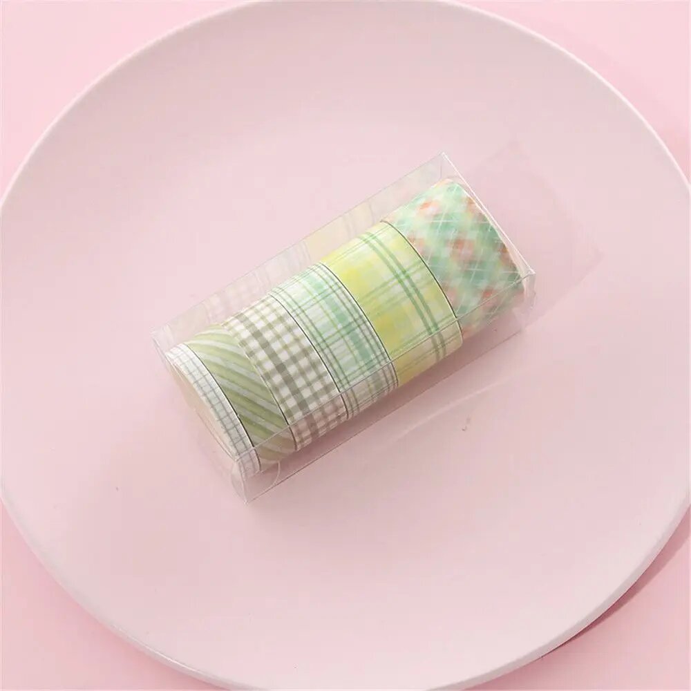 Kawaii Adhesive Washi Tape Set green