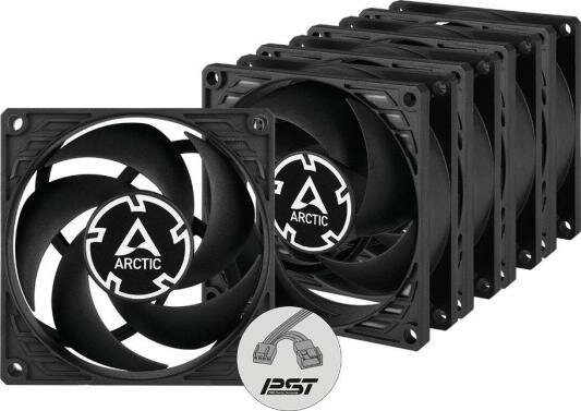 Вентилятор корпусной ARCTIC P8 PWM PST Value Pack (Black/Black) - retail (ACFAN00154A) (702072)